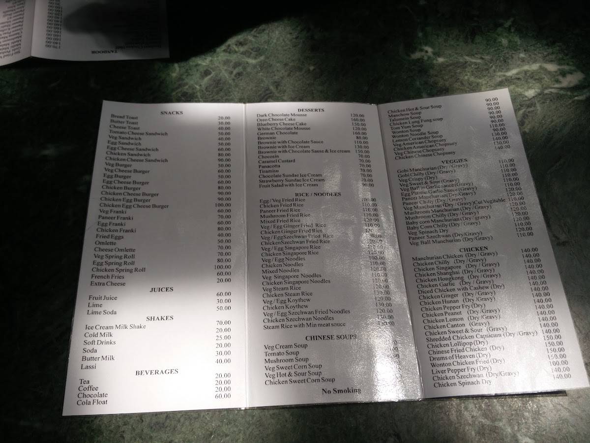 Menu at Dollops, Manipal