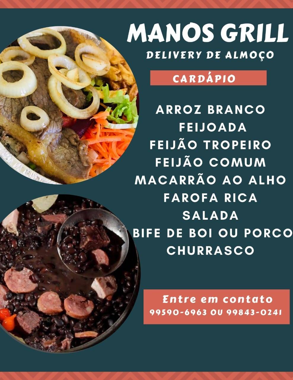 Menu at Manos Grill Churrascaria & Restaurante, Paraopeba