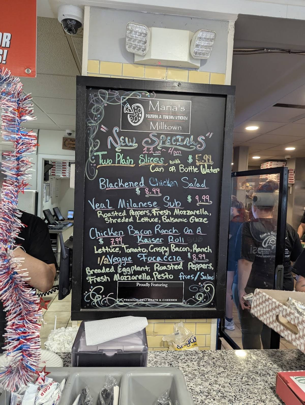 Menu at Maria's Pizza Milltown pizzeria, Milltown
