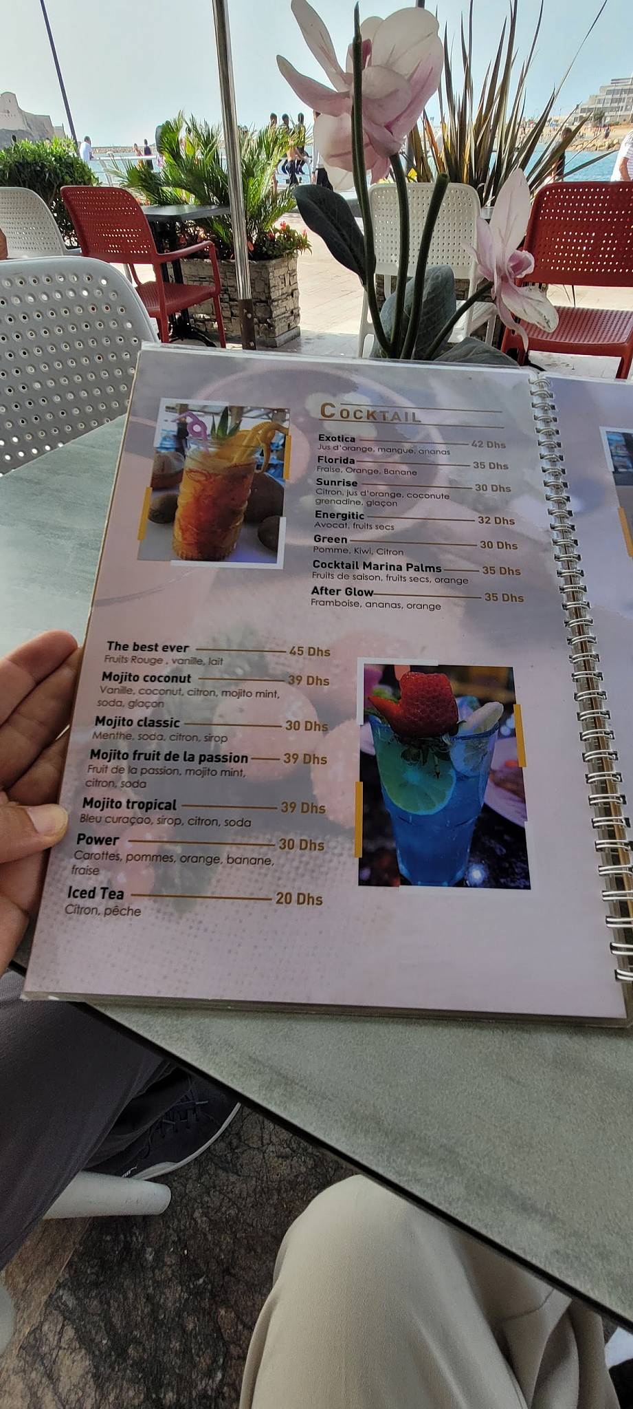 Speisekarte von Marina Palms restaurant, Rabat
