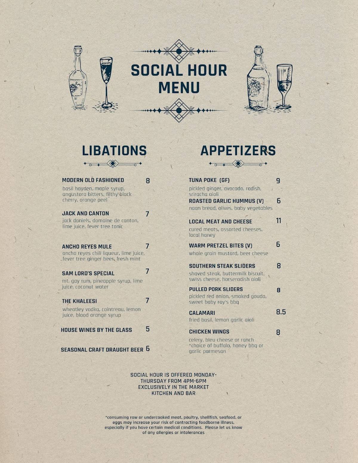 Menu at Market Kitchen & Bar, Ocala