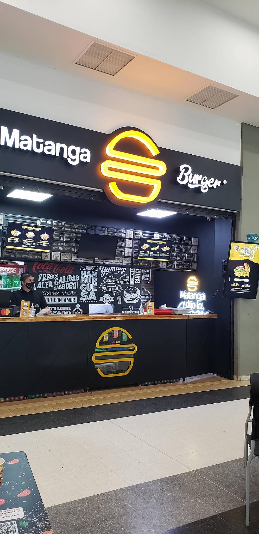 Menu at Matanga Burger Nuestro Urabá restaurant, Apartadó