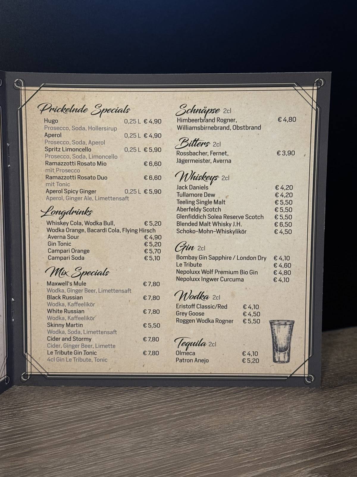 Speisekarte von Maxwell's Café Pub, Zwettl