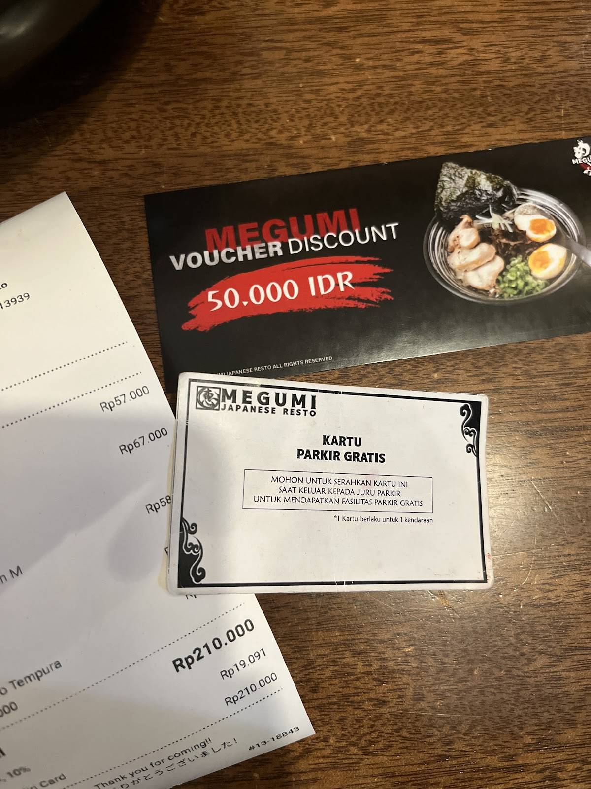 Menu at Megumi Japanese Resto restaurant, Banjarmasin