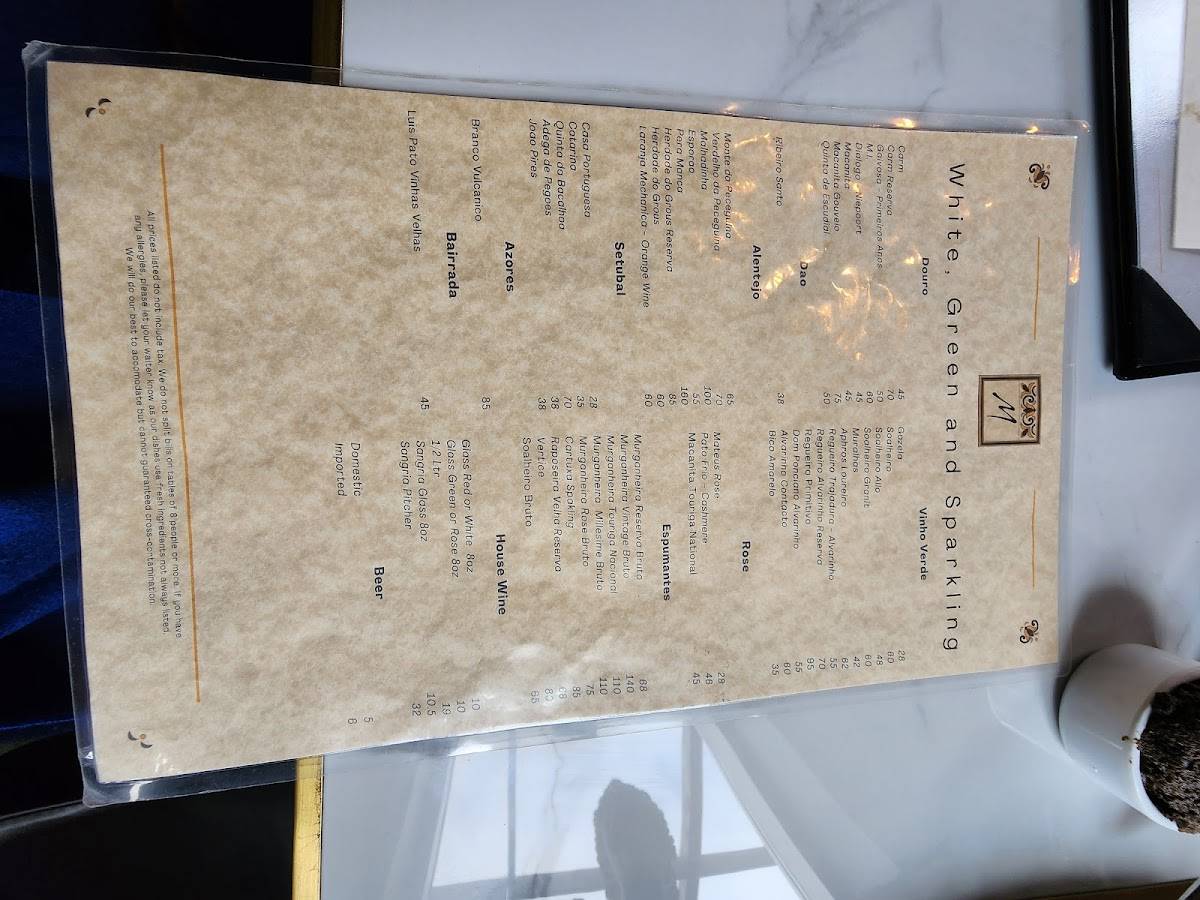 Menu at Mercado Restaurant, Toronto