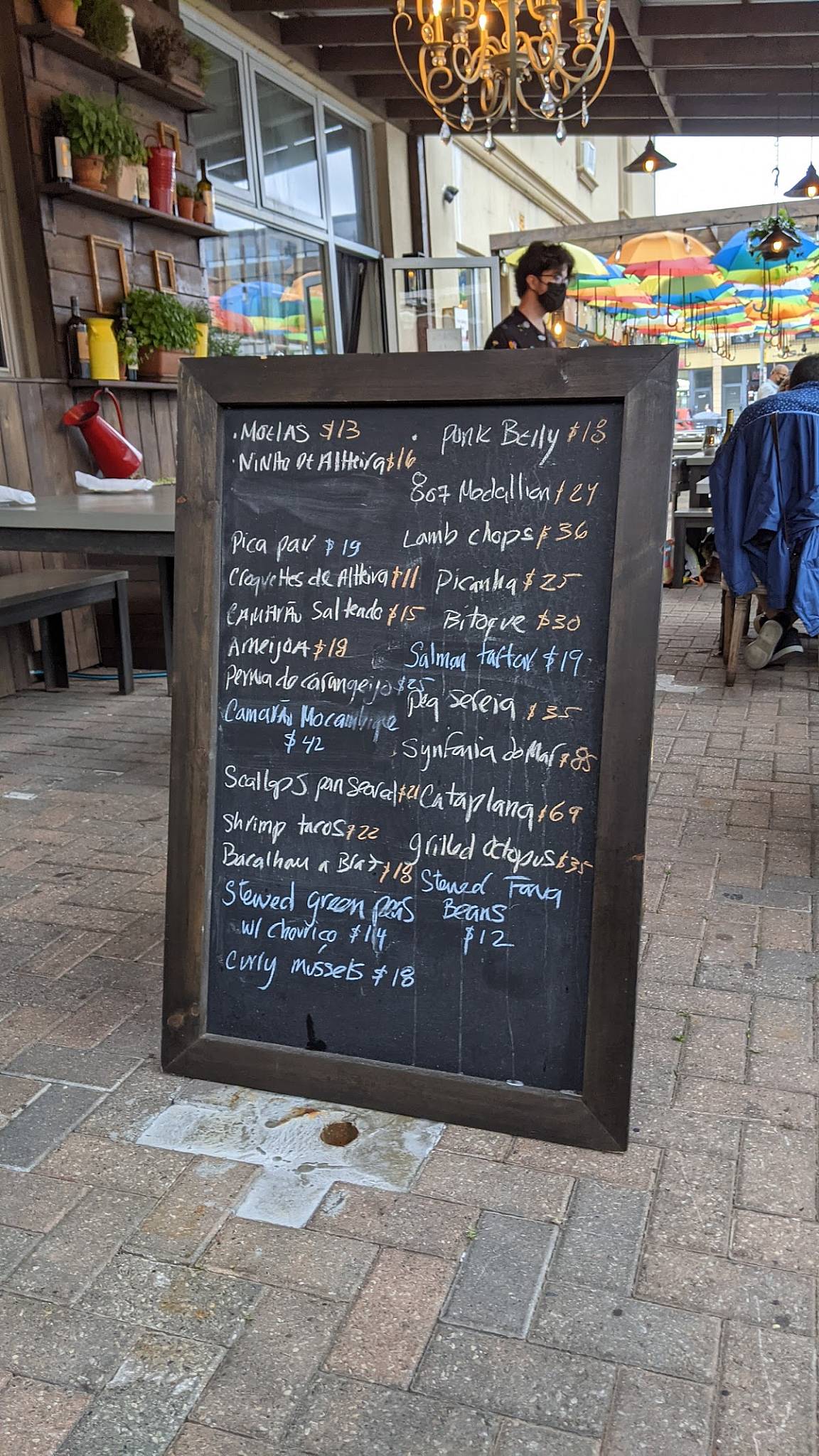 Menu at Mercado Restaurant, Toronto