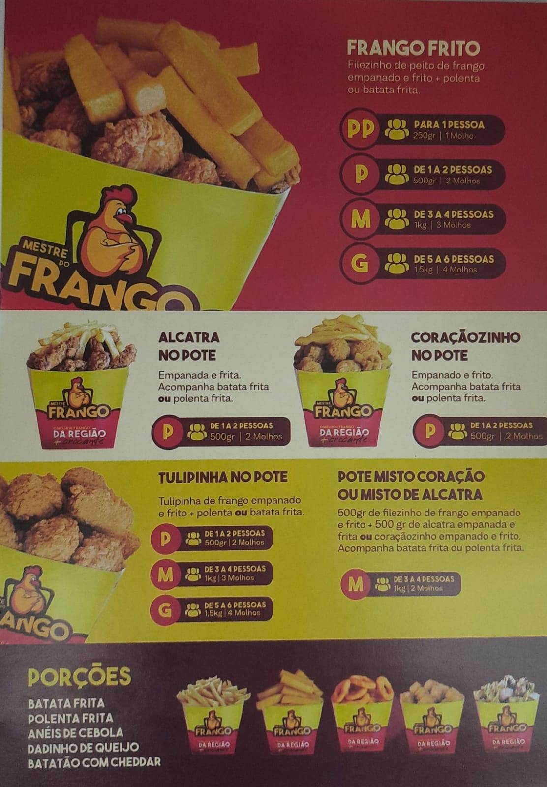 Menu em Mestre do Frango Joinville restaurante, Joinville