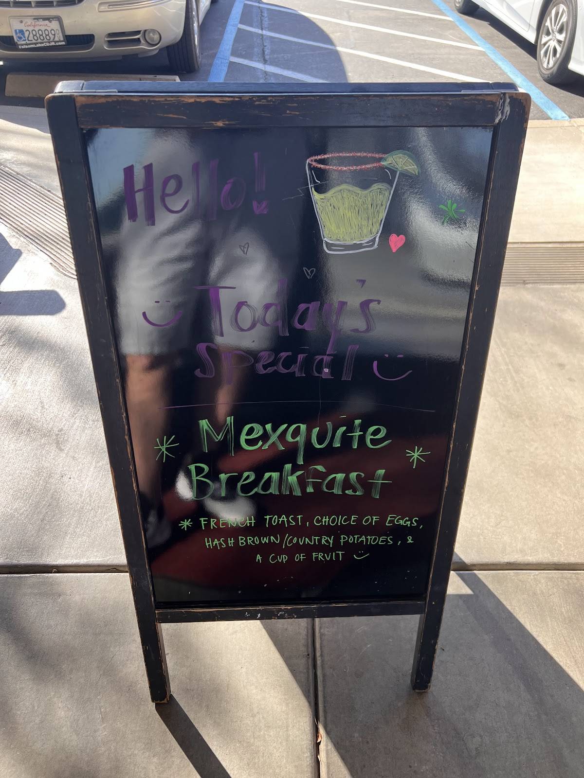 Menu at Mexquite Mexican Restaurant, Folsom