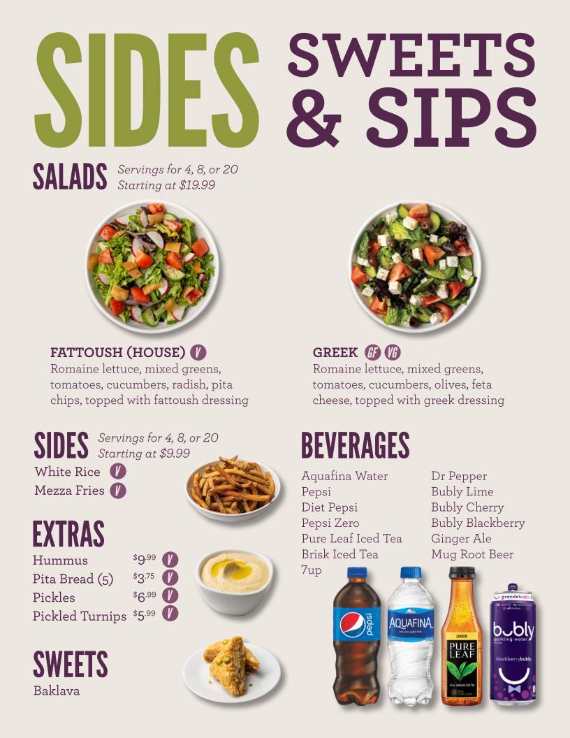Menu at Mezza Lebanese Kitchen (Larry Uteck) restaurant, Halifax, 14 ...