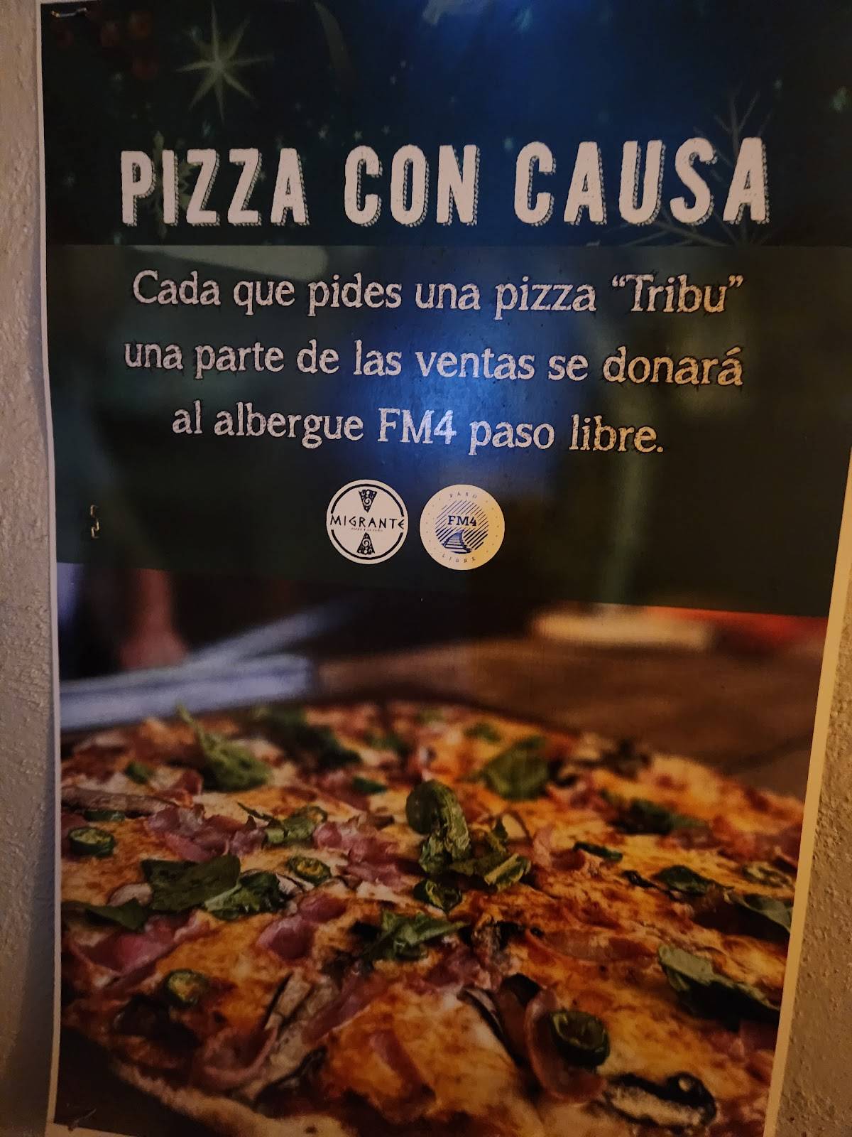 Carta del restaurante Migrante Pizza (Tesoro), San Pedro Tlaquepaque