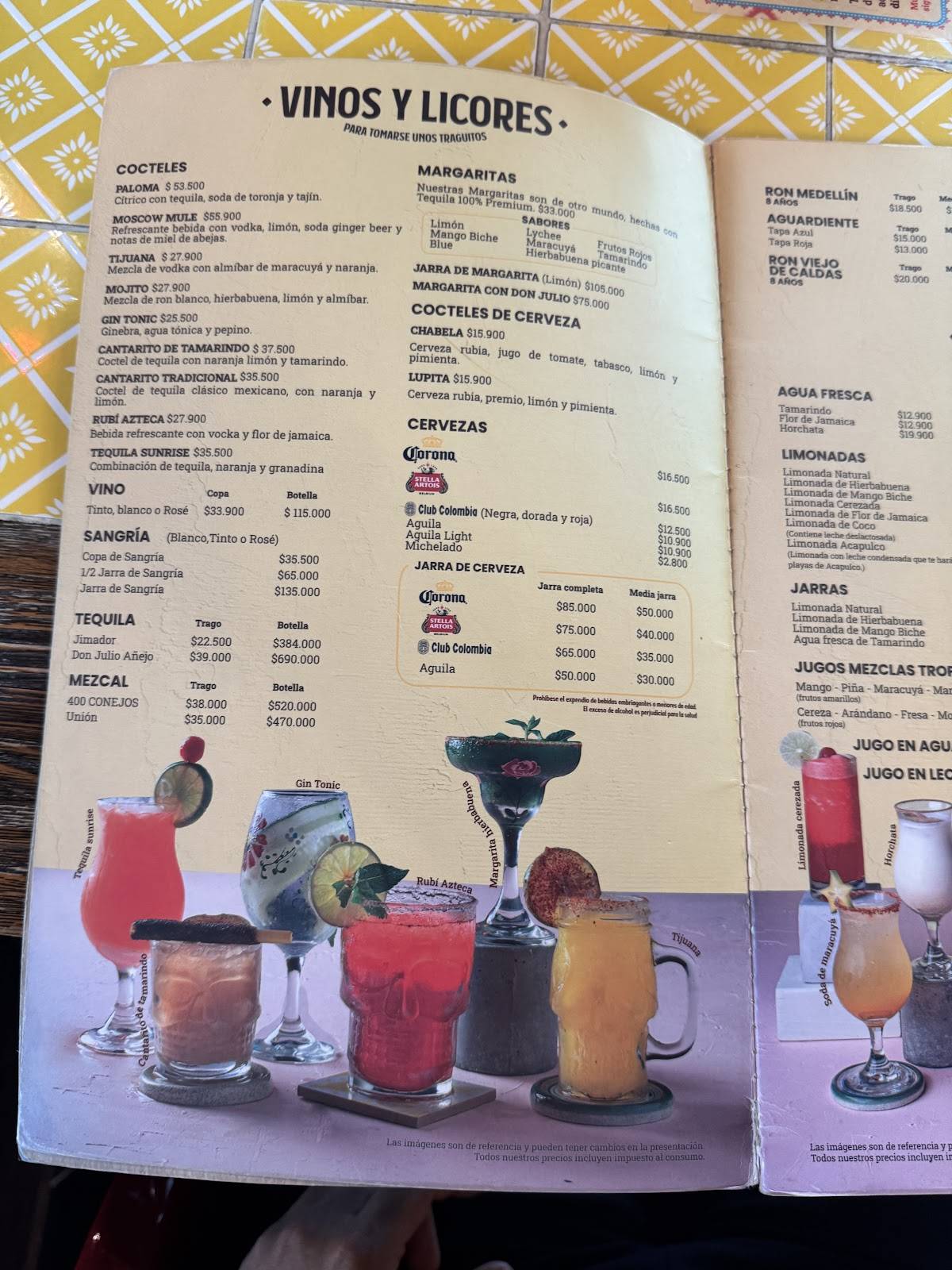 Carta de Restaurante Milagros Laureles, Medellín, Tv 39D #39-73