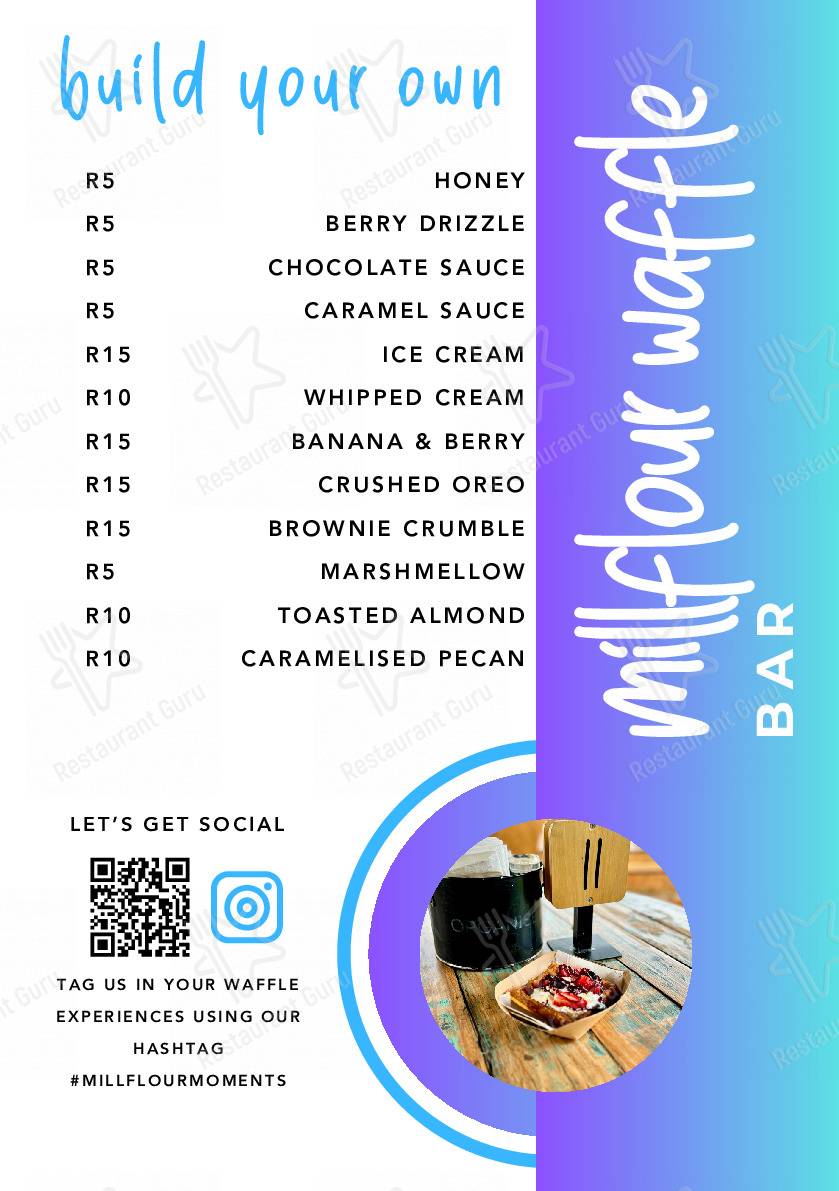 Menu at Millflour Cafe, Hillcrest