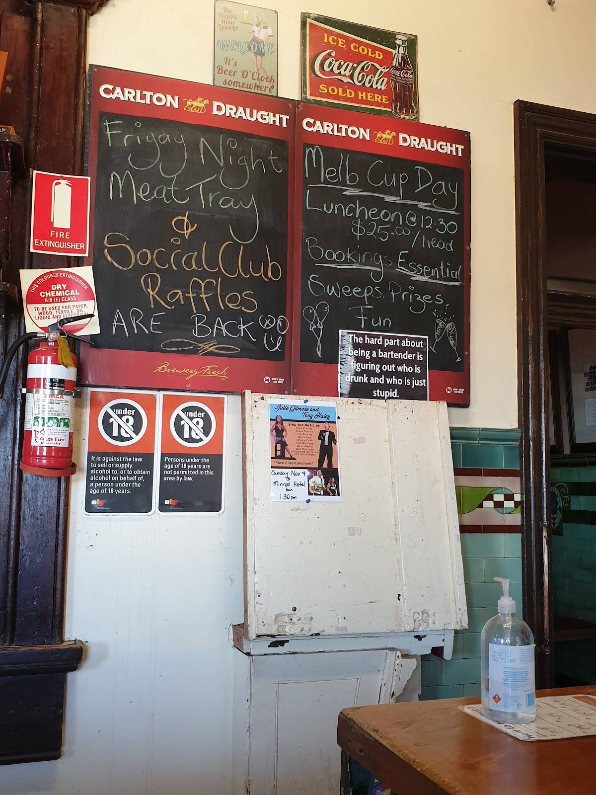 Menu at Mirrool Hotel pub & bar, Mirrool