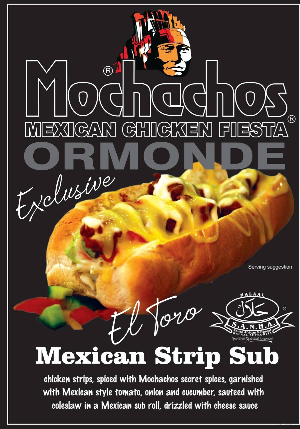 Menu at Mochachos Ormonde restaurant, Johannesburg South, 11 Crownwood Rd