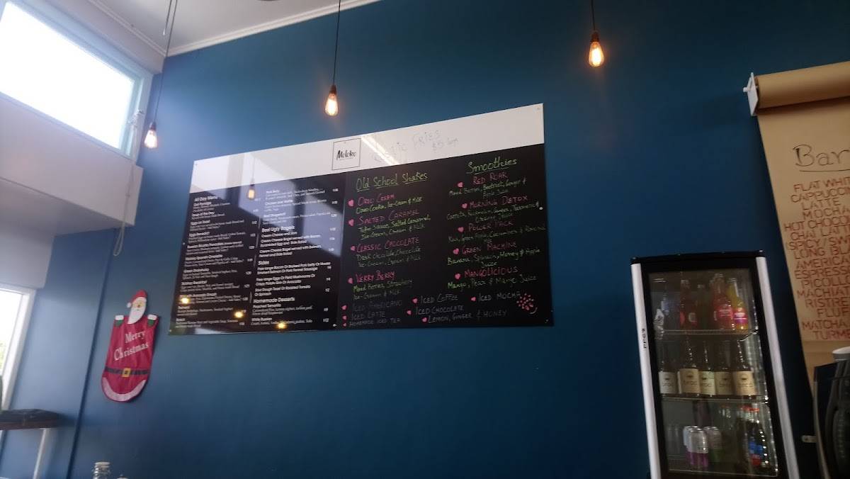 Menu at Moloko Cafe Meadowbank, Auckland