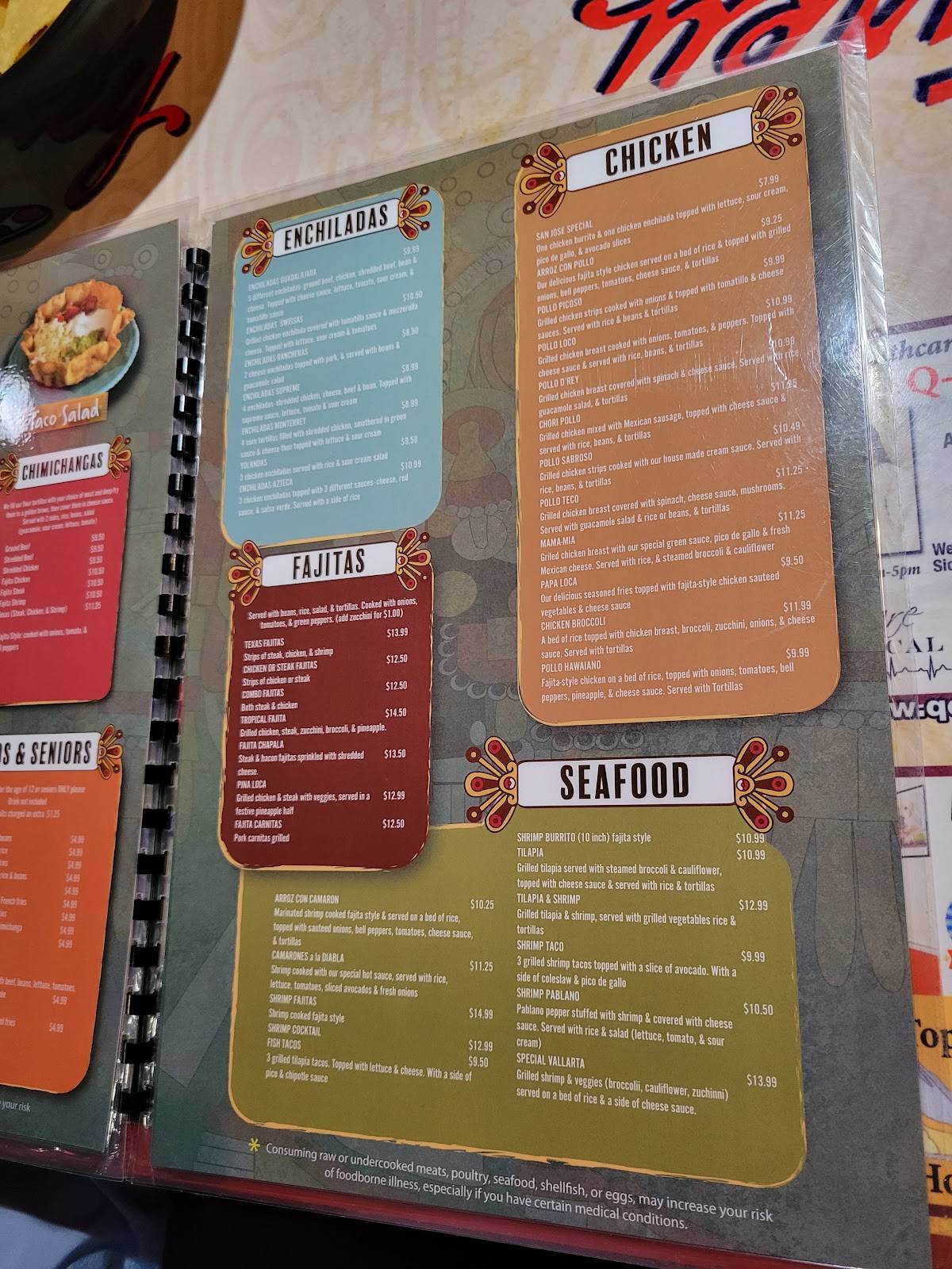Menu at Monterrey Mexican Restaurant, Greeneville, Tusculum Blvd