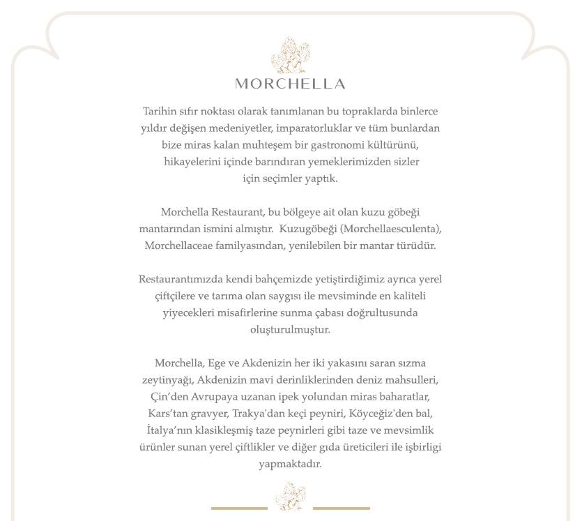 Menu at Morchella Restaurant, Bodrum