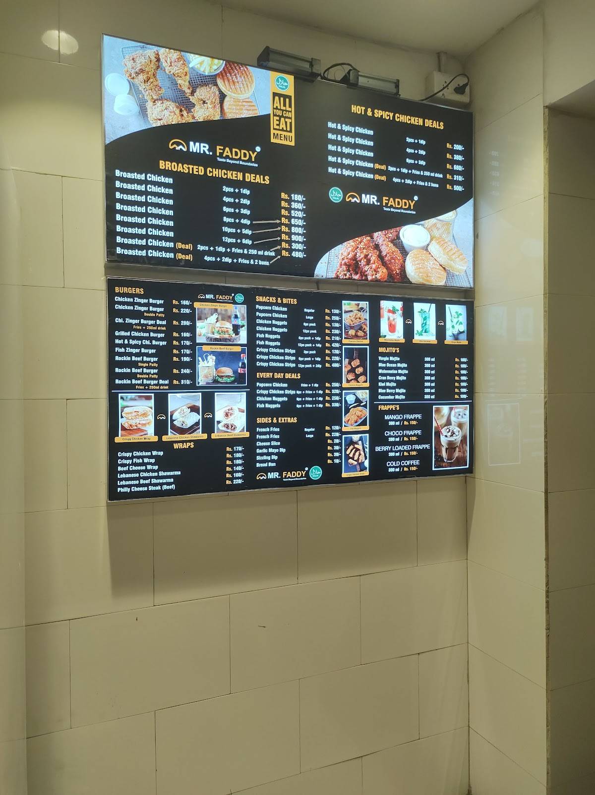 Menu at Mr. Faddy Dining & Takeaway, Hyderabad