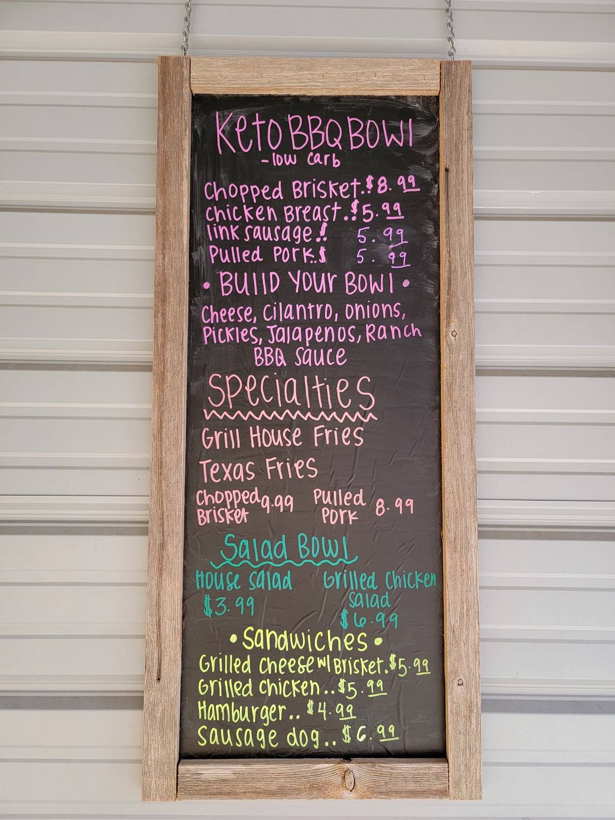 Menu at Mr. Gs GrillHouse restaurant, Splendora