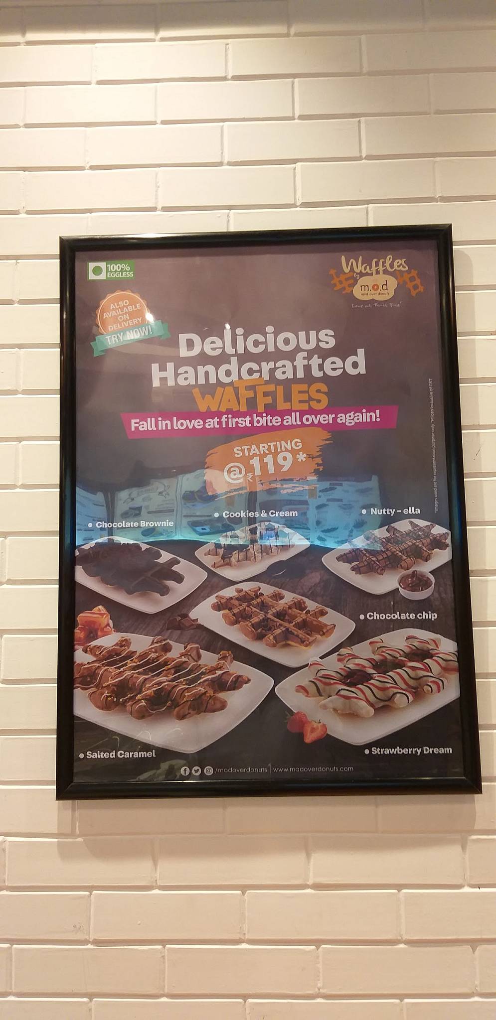 Menu at Mad Over Donuts, Mumbai, City Park
