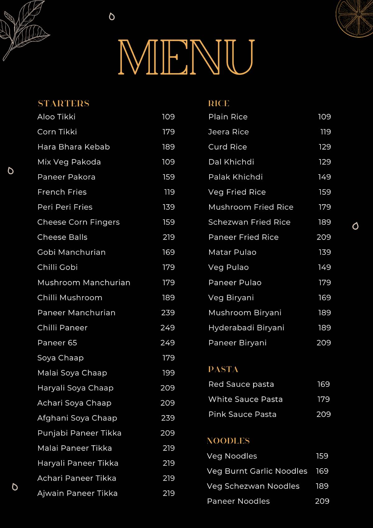 Menu at Mumma's Kitchen BLR., Bengaluru