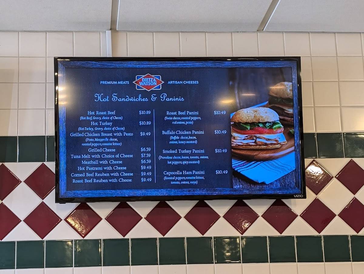 Menu at Museum Deli restaurant, Philadelphia, 333 Spring Garden St