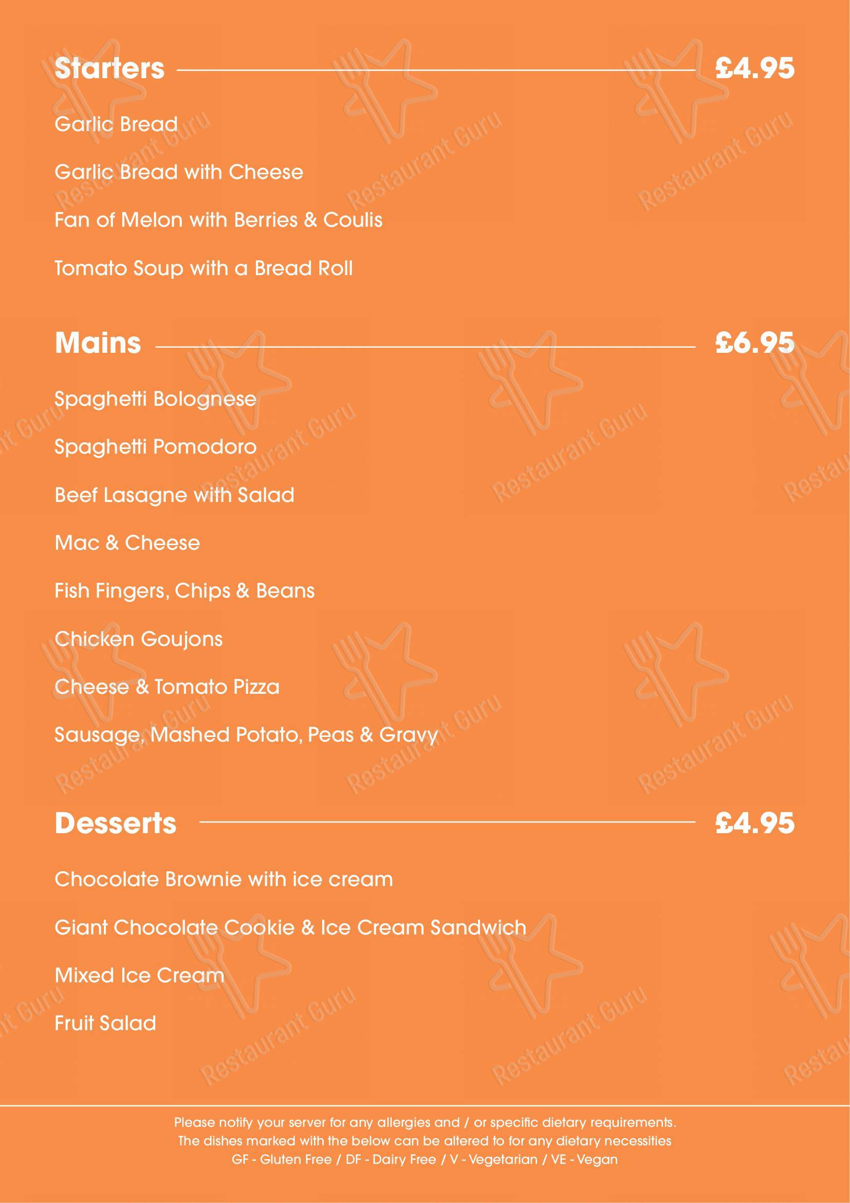 Menu at Muthu Belstead Brook Hotel pub & bar, Ipswich