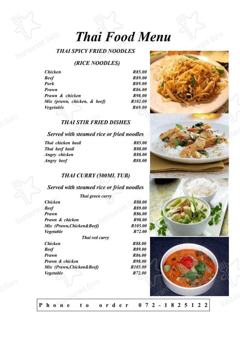 Menu at My Kitchen restaurant, Mount Edgecombe, Shop 4 Accord House