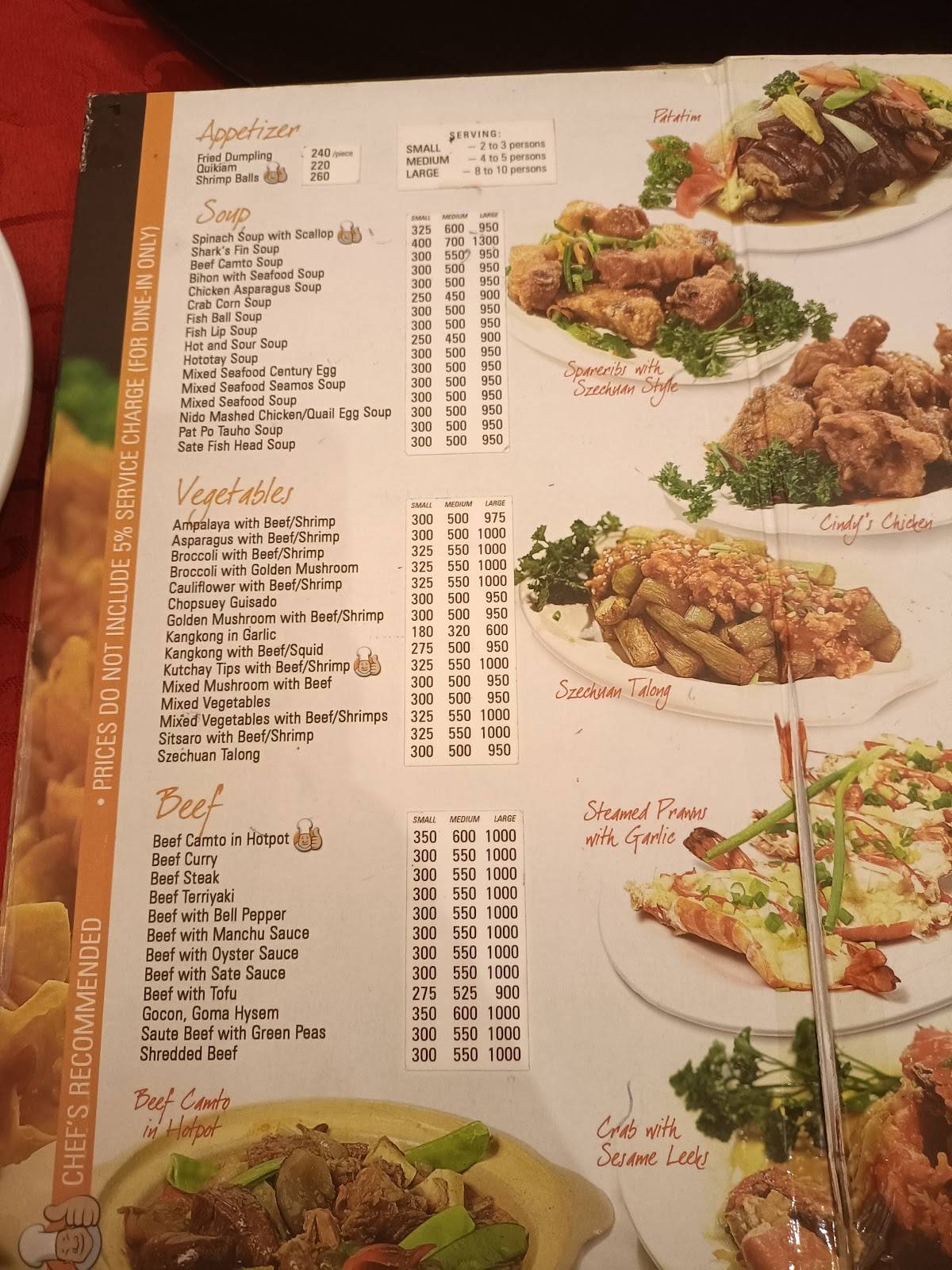 Menu at NAGA ORIENTAL WOK restaurant, Naga