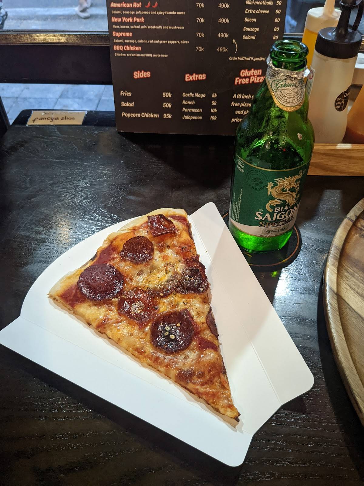 Menu at NYC Pizza restaurant, Hanoi, 24 P. Mã Mây