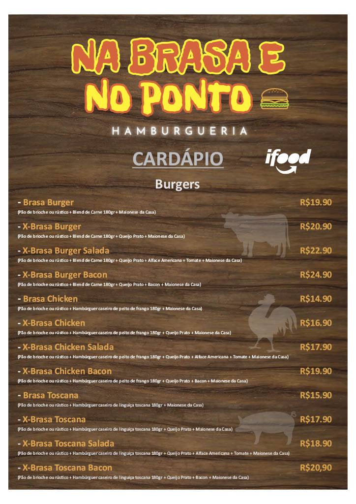 Menu em Na Brasa e no Ponto restaurante, Mogi das Cruzes, R. Aleixo Costa