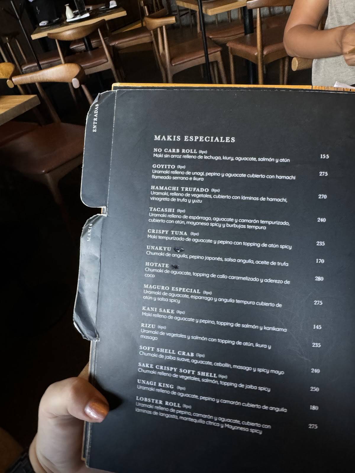 Carta del restaurante Nama Sushi Antea, Santiago del Querétaro