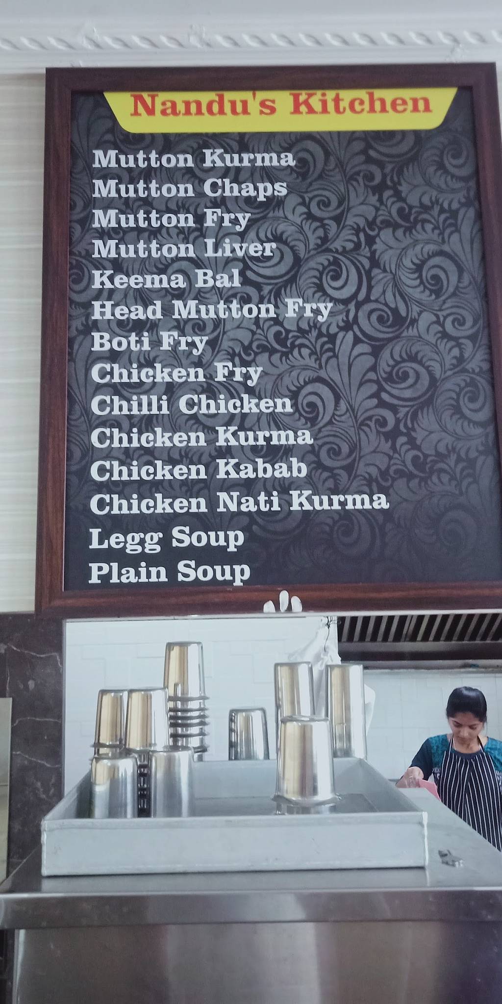 Menu at Namma Nandus Kitchen, Bengaluru
