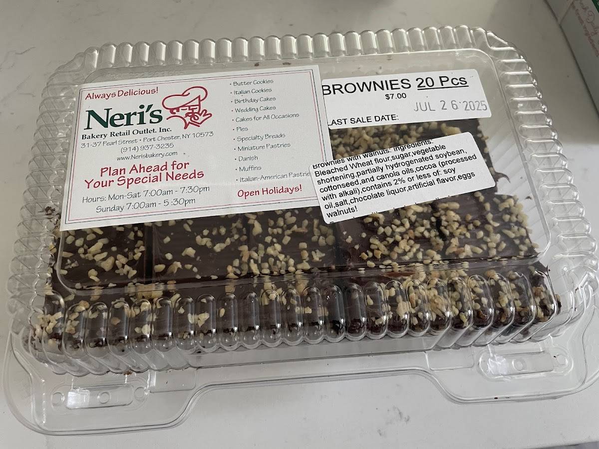 Menu at Neri's Bakery Products Inc, Port Chester