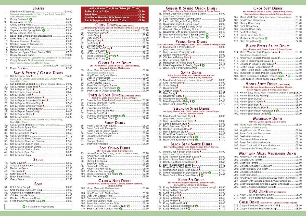 Menu at New Century fast food, Barrow-in-Furness