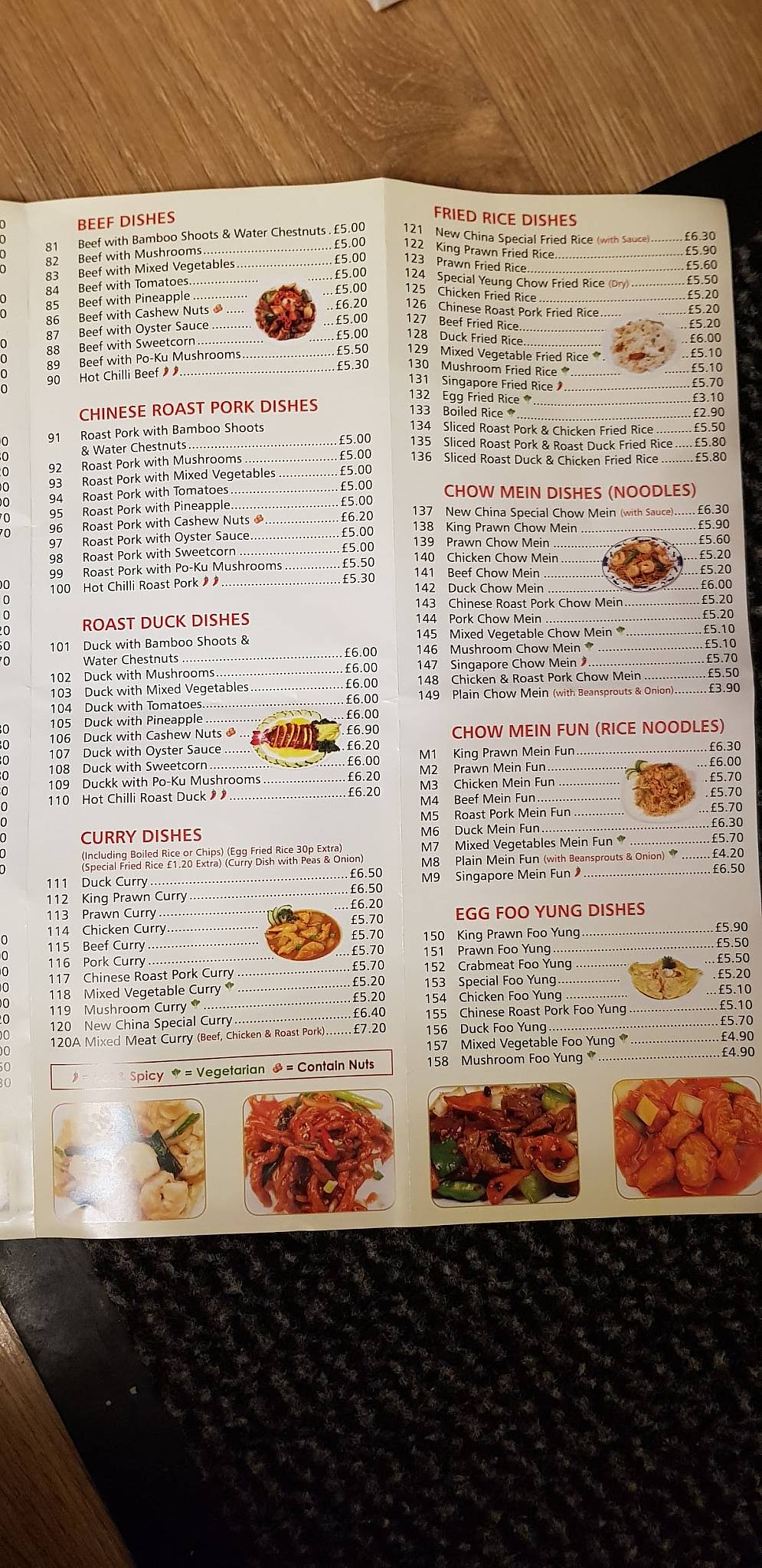 Menu at New China fast food, Norwich