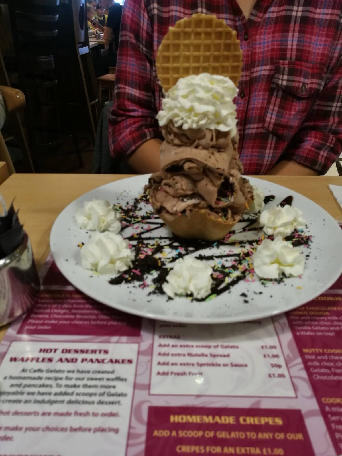 Menu at Newland Caffe Gelato cafe, Hull, Newland caffe gelato