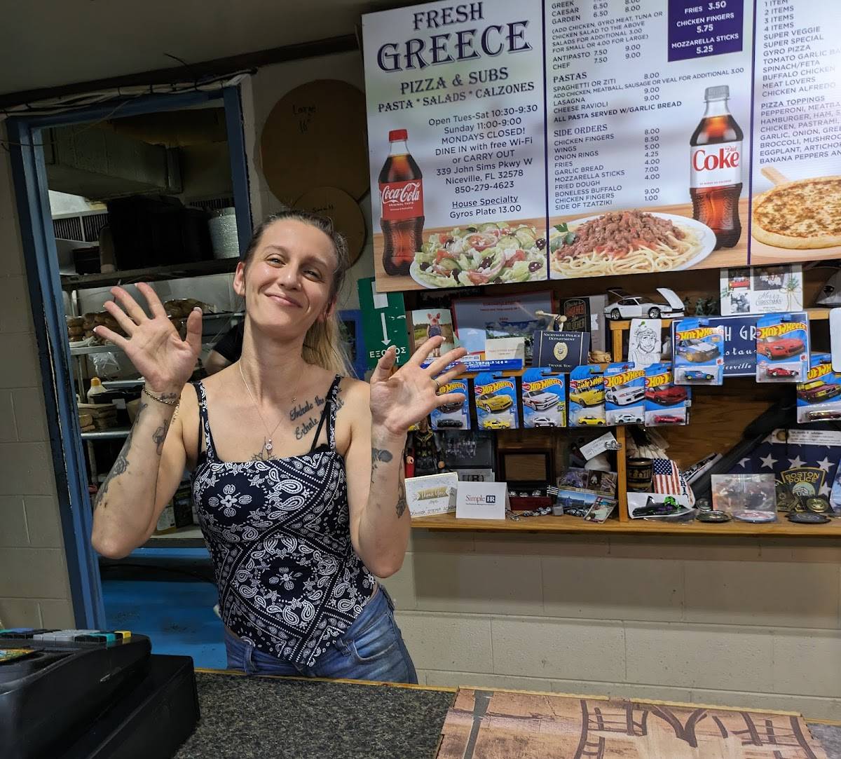 Menu at Fresh Greece Pizza & Grill pizzeria, Niceville