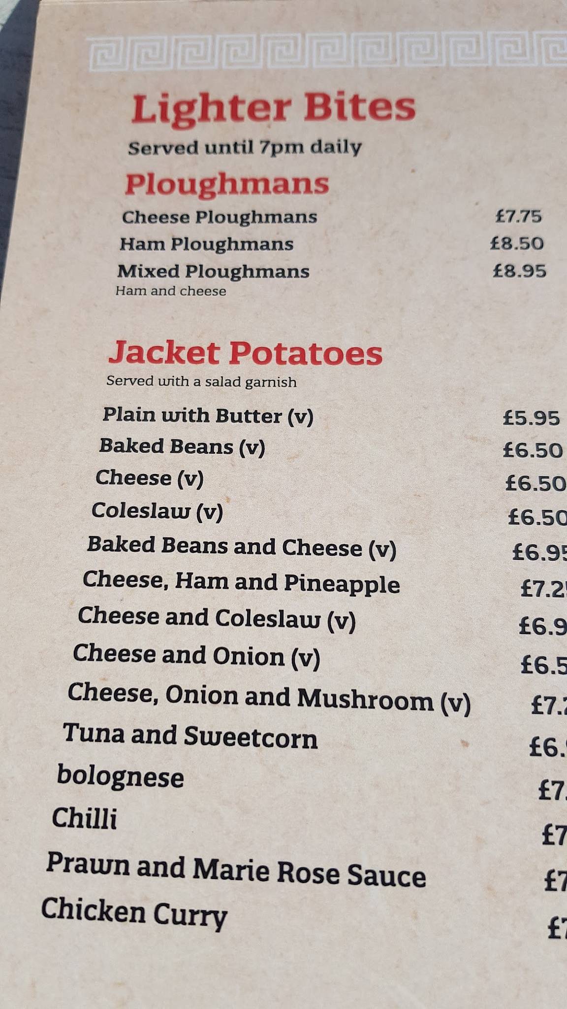 Menu at Nick's Fish Grill & Dessert pub & bar, Weston-super-Mare