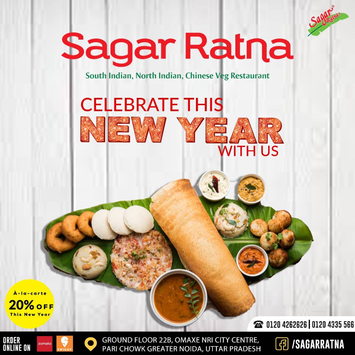 Menu at Sagar Ratna, Noida, A-8