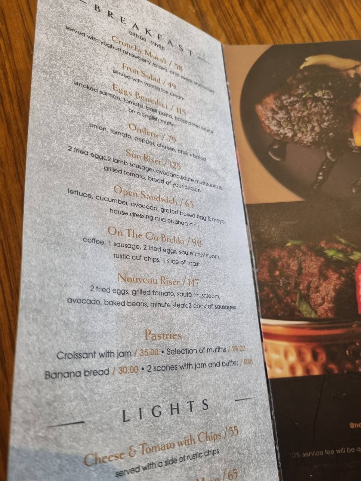 Menu at Nouveau Coffee & Grill - Century City restaurant, Cape Town