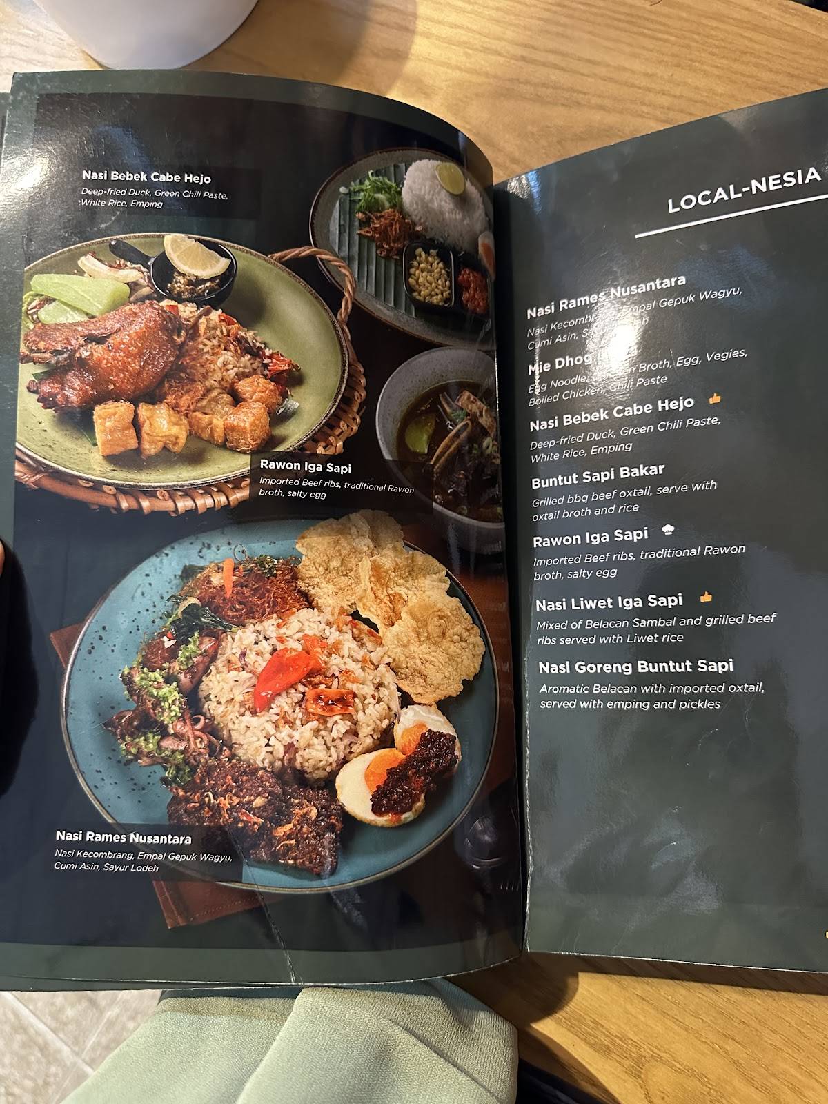 Carta de OLLA CAFE Taman Budaya Sentul, Citaringgul
