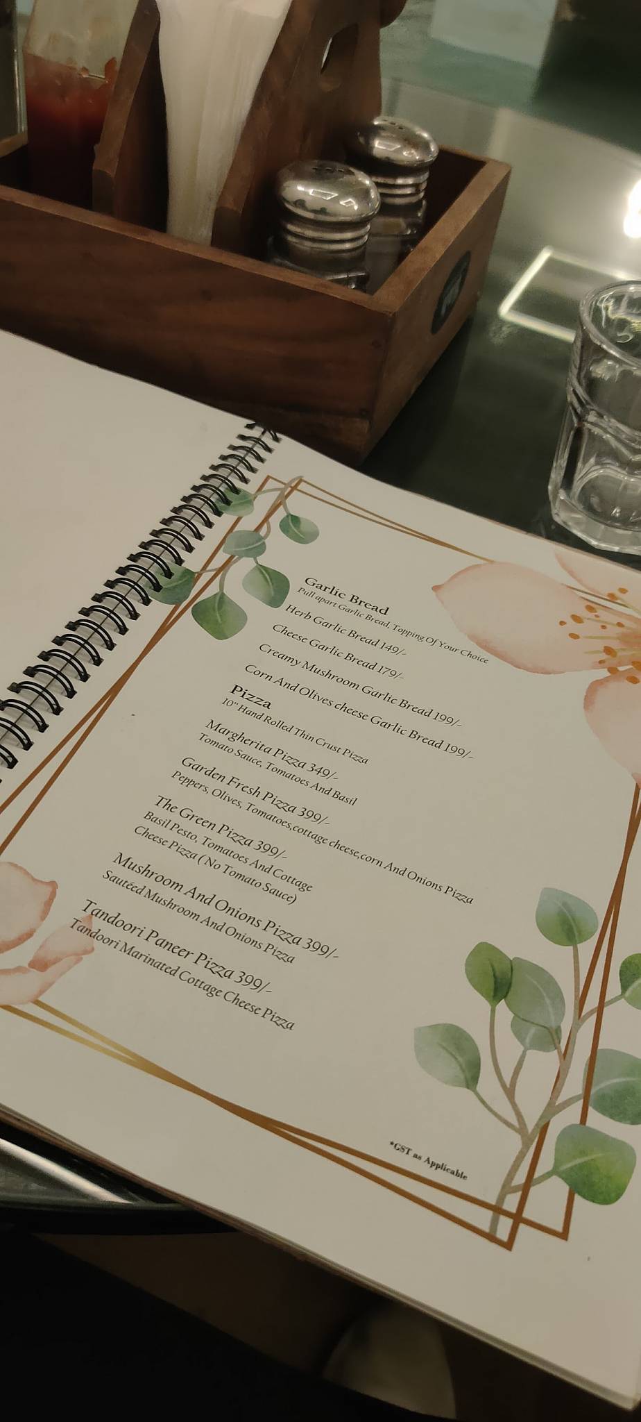 Menu at OPUS by Laola, Jaipur