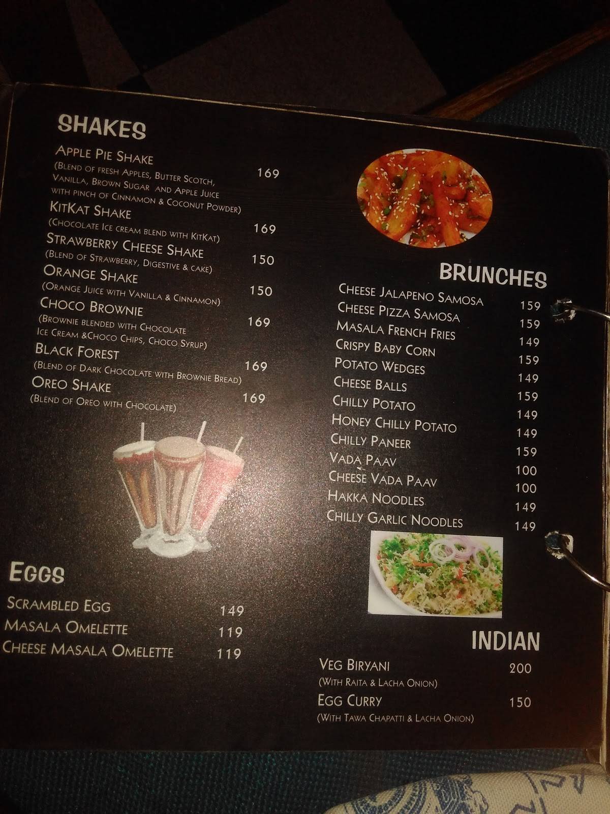 Menu at OPUS by Laola, Jaipur
