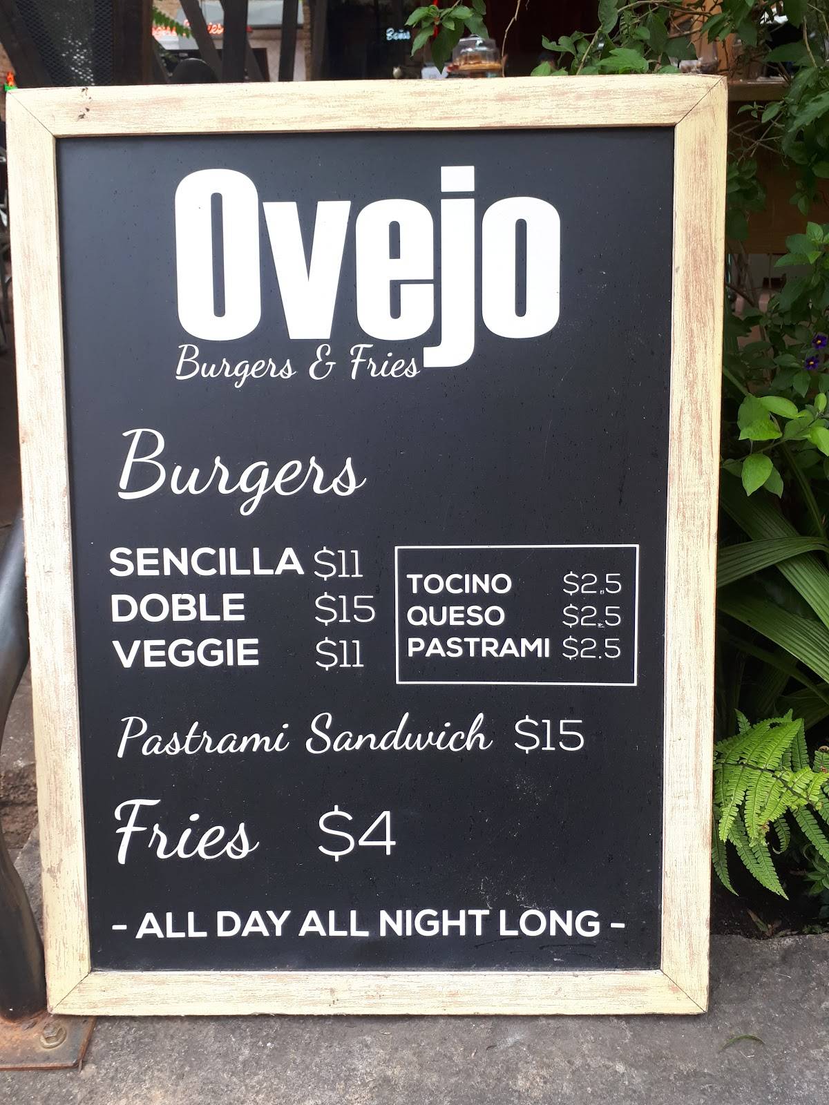 Carta del restaurante El Ovejo (Zona T), Bogotá, Cl. 82 #12-15