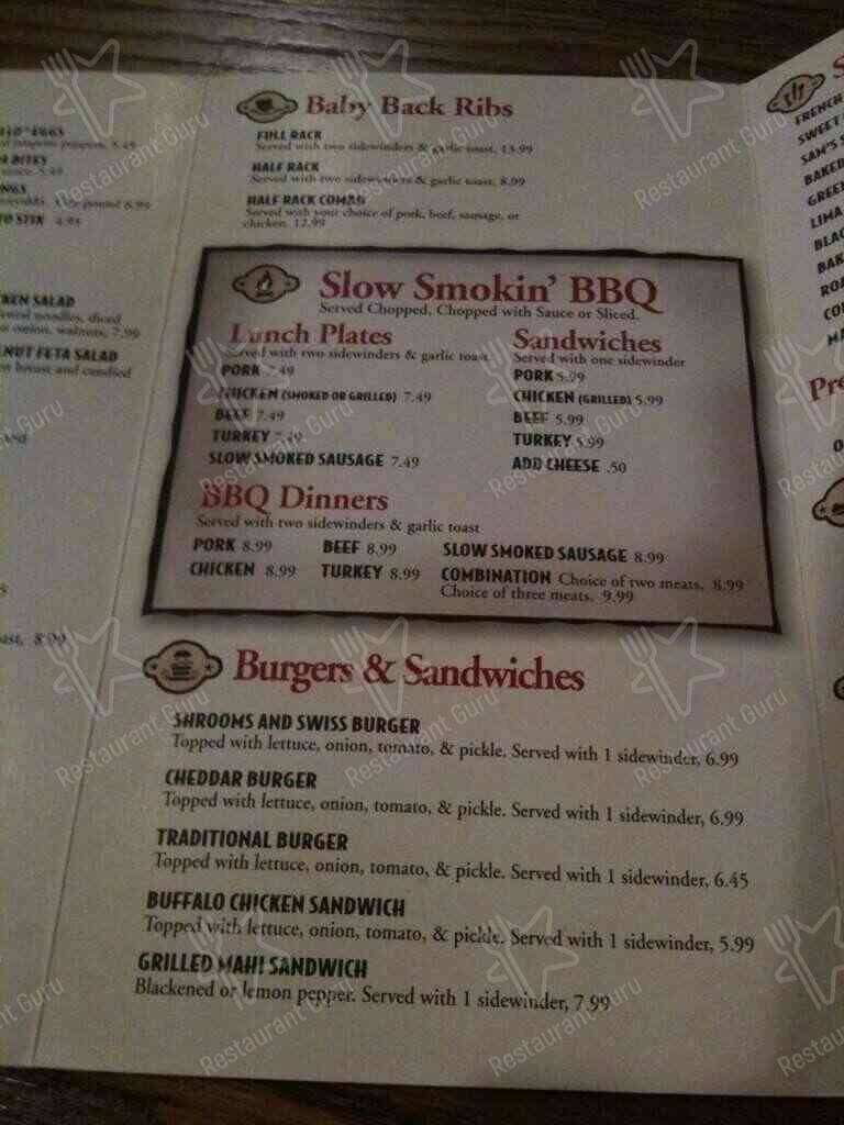 Menu at Oakwood Smokehouse & Grill BBQ, Clermont