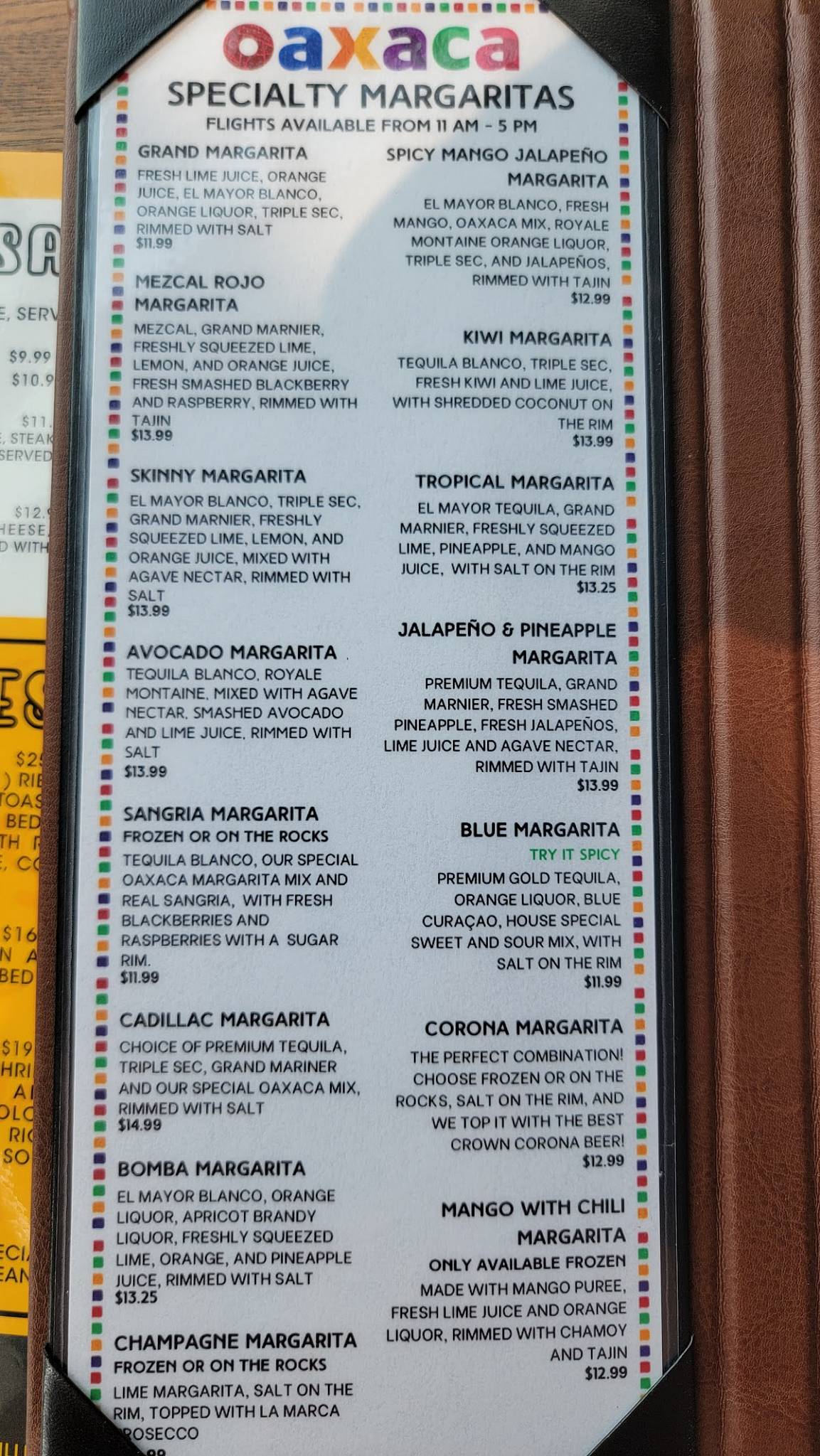 Carta de Oaxaca Margarita Bar & Mexican Restaurant, Edwardsville