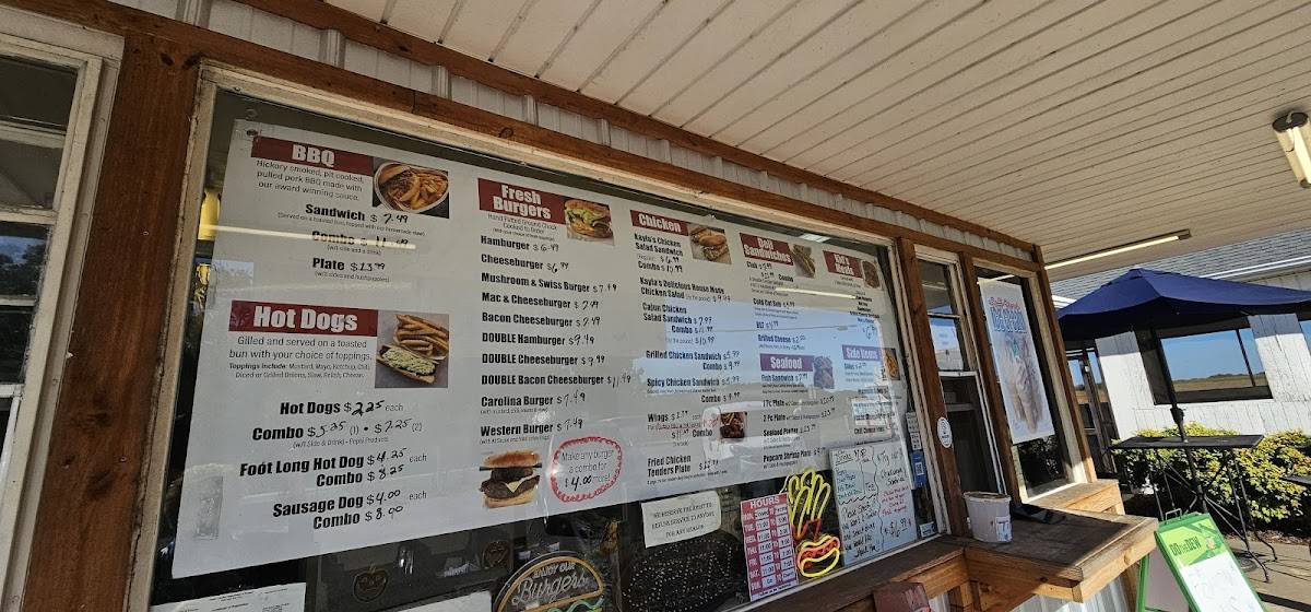 Menu at Off The Bone Grill restaurant, Semora