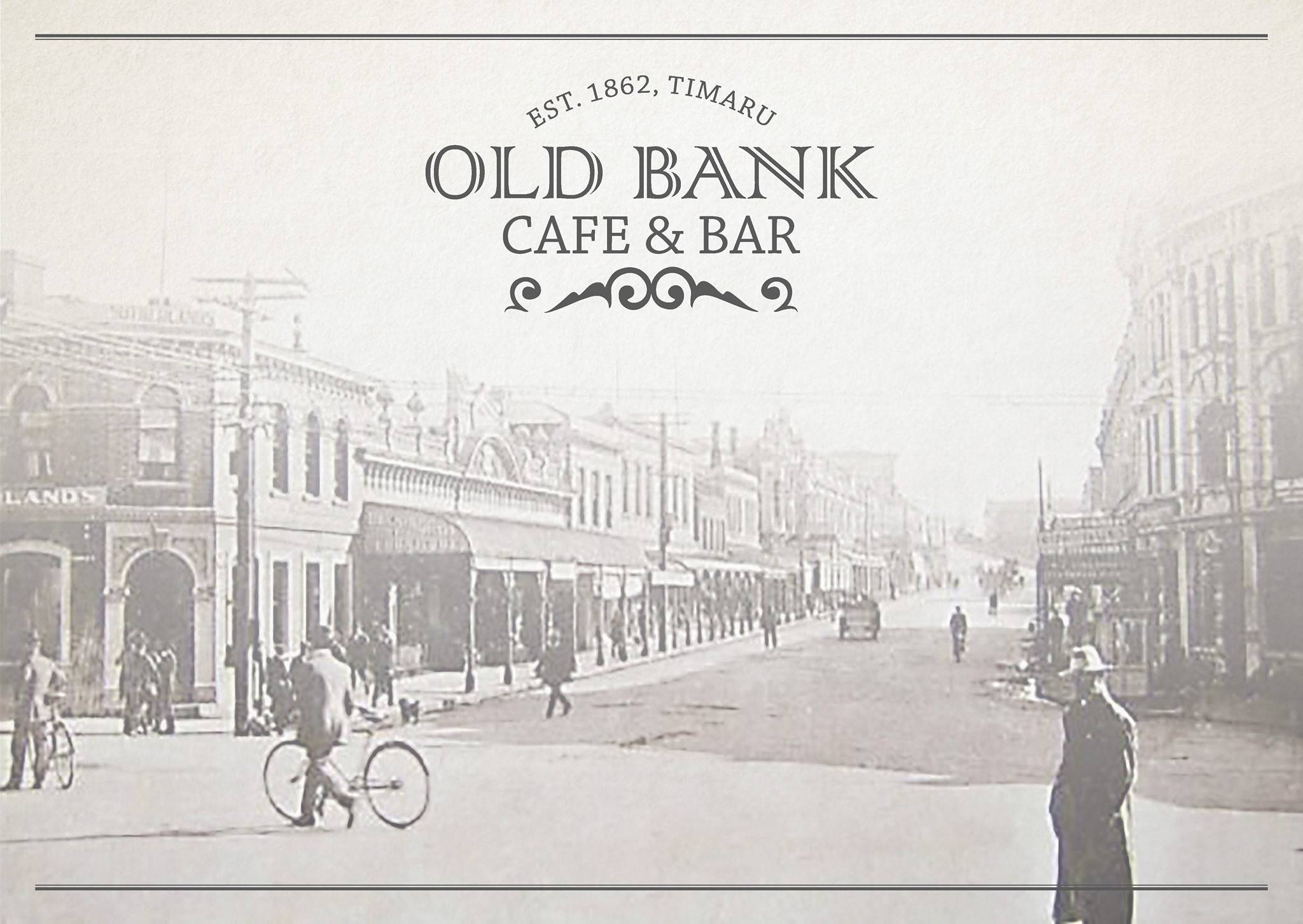 Menu at Old Bank Cafe & bar, Timaru