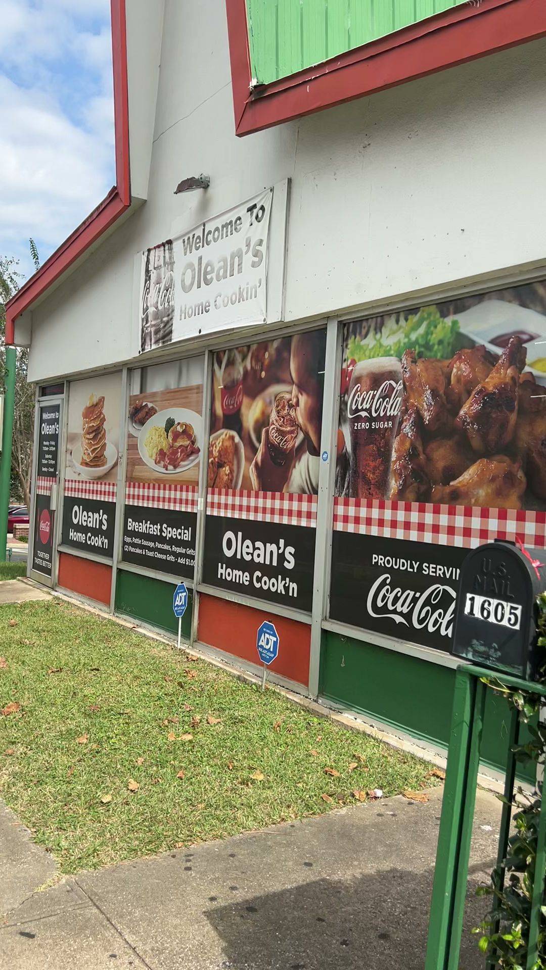 Menu at Olean's Cafe, Tallahassee